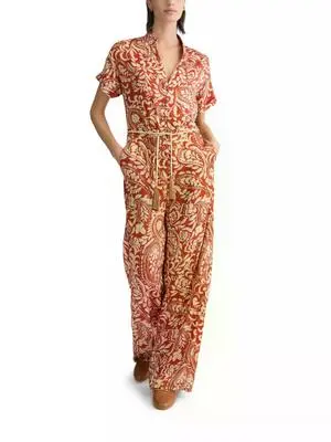 Liu Jo Printed Twill Jumpsuit