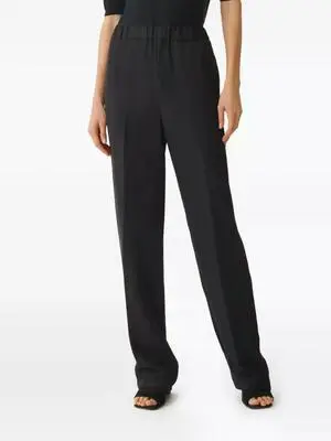 Fabiana Filippi High-waisted Straight Trousers - Black