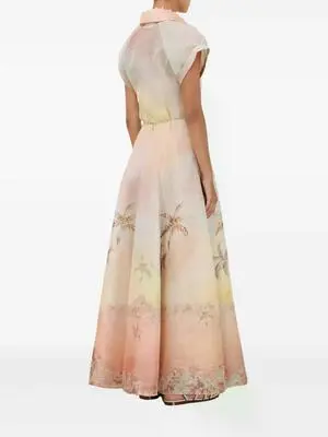 Zimmermann Illuminate Maxi Skirt - Pink