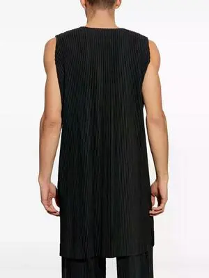 Issey Miyake Pleated Sleeveless Top