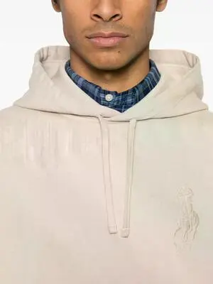 Polo Ralph Lauren Polo Pony-embroidered Hoodie - Neutrals