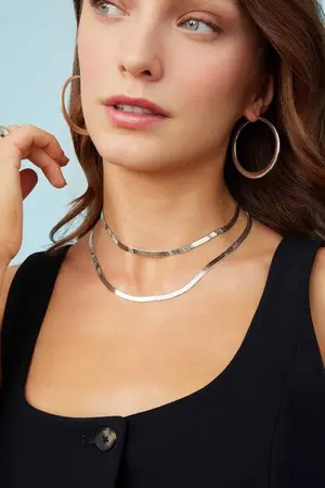 ORADINA Mirage Herringbone Choker