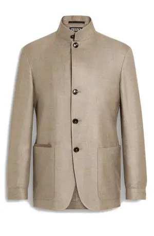 Zegna Cashmere-blend Chore Jacket - Light Taupe