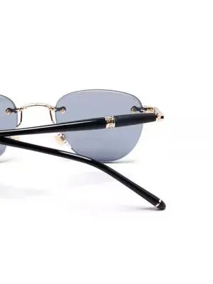 Montblanc Rimless Geometric-frame Sunglasses