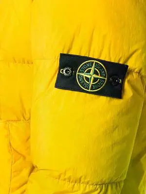 Stone Island Padded Crinkled Jacket - Yellow