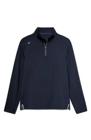 RHONE Rise Quarter Zip Pullover - True Navy