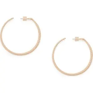 ALLSAINTS Serpentine Hoop Earrings - Warm Brass
