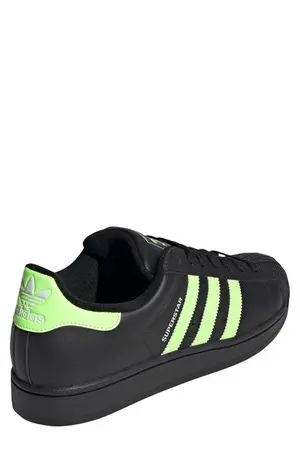 Adidas Gender Inclusive Superstar Ii Sneaker - Black/ Signal Green/ White