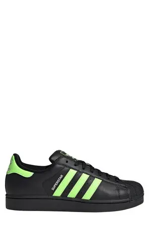 Adidas Gender Inclusive Superstar Ii Sneaker - Black/ Signal Green/ White