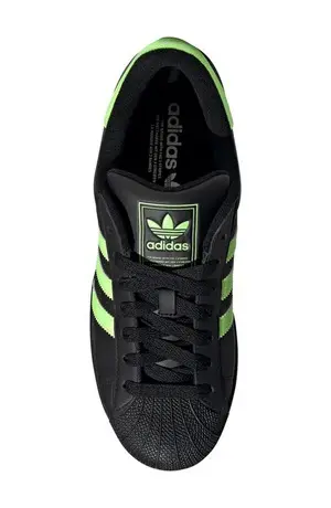 Adidas Gender Inclusive Superstar Ii Sneaker - Black/ Signal Green/ White