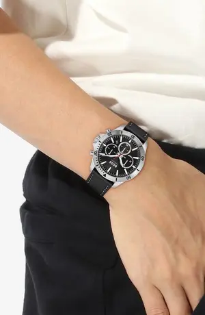 BOSS Troper Chronograph Strap Watch - Black