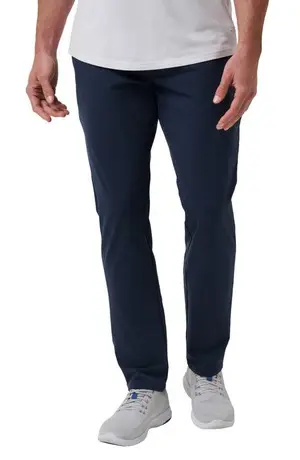 Travis Mathew Legacy Stretchknit Flat Front Chinos - Total Eclipse