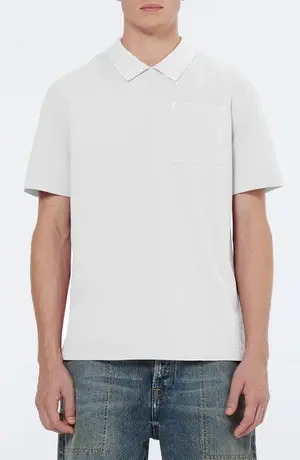 Scotch & Soda Piqué Pocket Polo - White