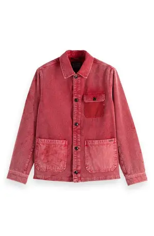 Scotch & Soda Washed Corduroy Worker Jacket