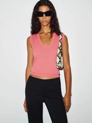 REFORMATION REFORMATION Marta Sweater Tank Pink