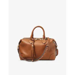 ASPINAL OF LONDON Hudson Leather Bowling Bag - Tan