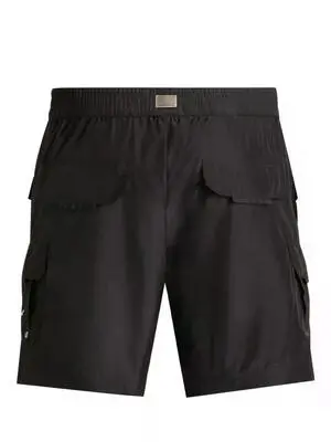 Dolce & Gabbana Swim Shorts With Tag Detail - Black