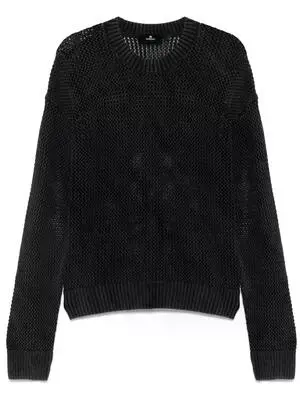REPRESENT Open-gauge Sweater - Black
