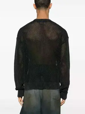 REPRESENT Open-gauge Sweater - Black