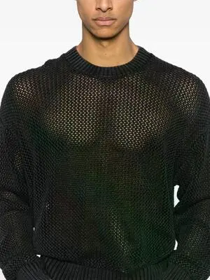 REPRESENT Open-gauge Sweater - Black