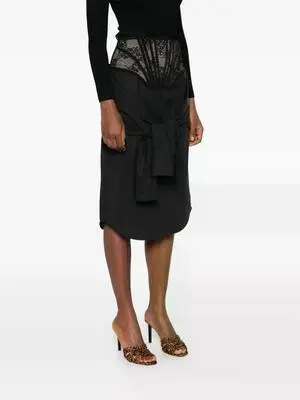 Giuseppe Di Morabito Corset Detail Midi Skirt