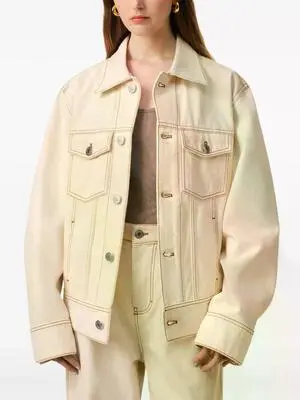 Ami Cotton Trucker Jacket - Neutrals