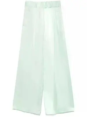 SEMICOUTURE Satin Trousers - Green