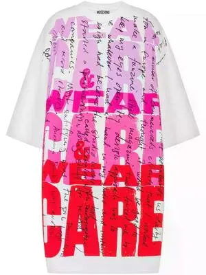 Moschino Text-print Mini T-shirt Dress