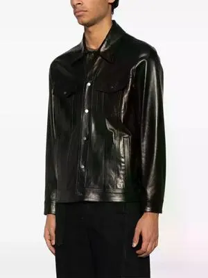 SALVATORE SANTORO Leather Shirt Jacket