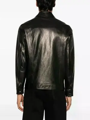 SALVATORE SANTORO Leather Shirt Jacket