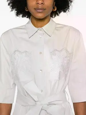 P.a.r.o.s.h Cioccolato Maxi Shirt Dress
