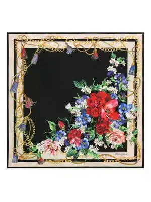 Dolce & Gabbana Printed Scarf - Black