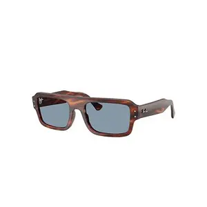 Ray-ban Flacko Bio-based Rectangle Sunglasses - Striped Havana