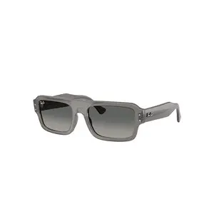Ray-ban Flacko Bio-based Rectangle Sunglasses - Transparent Grey