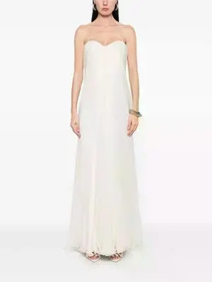 Alexander McQueen Draped Maxi Dress - Pink