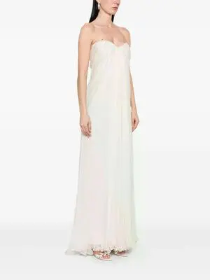 Alexander McQueen Draped Maxi Dress - Pink