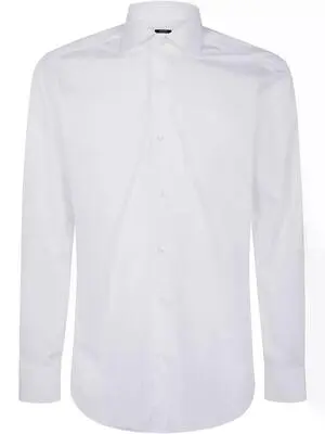 BARBA NAPOLI Spread Collar Shirt - White