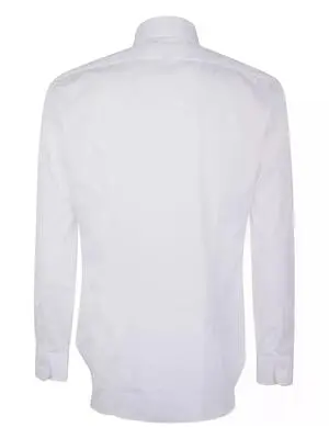BARBA NAPOLI Spread Collar Shirt - White