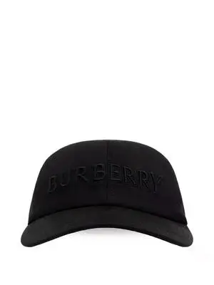 Burberry Logo-embroidered Cap - Black