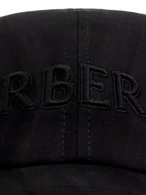 Burberry Logo-embroidered Cap - Black