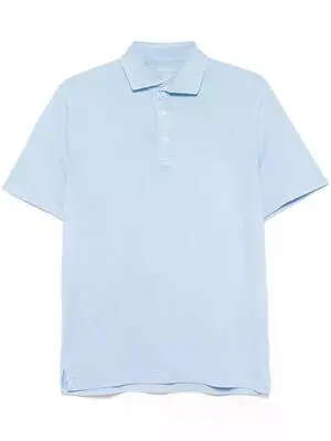 Fedeli Jersey Polo Shirt - Blue