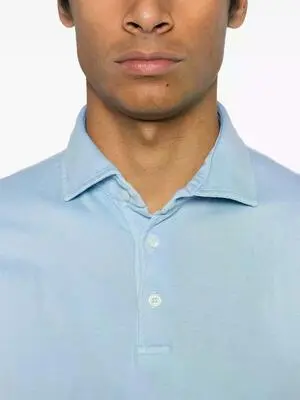 Fedeli Jersey Polo Shirt - Blue