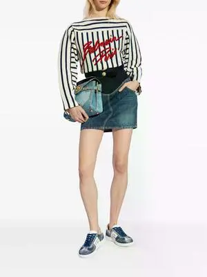 Balmain Denim Mini Skirt