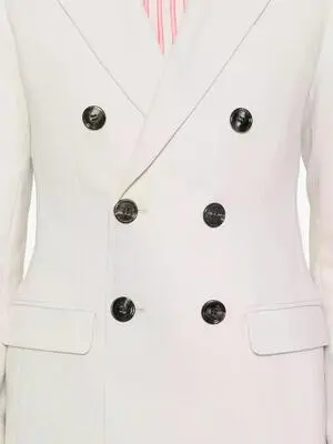 AMI Paris Double-breasted Blazer - Neutrals