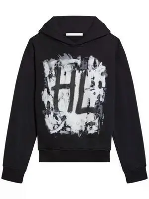 Helmut Lang Graphic-print Hoodie - Black
