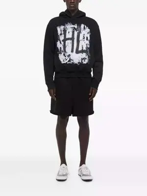 Helmut Lang Graphic-print Hoodie - Black
