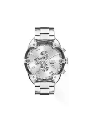 DIESEL® 49mm Chronograph Watch - Silver