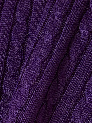 Ralph Lauren Cable-knit Silk Sweater