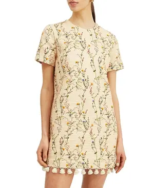 La DoubleJ Mini Swing Embroidered Dress
