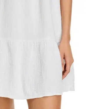 Echo Super Soft Pintucked Gauze Cover Up Dress